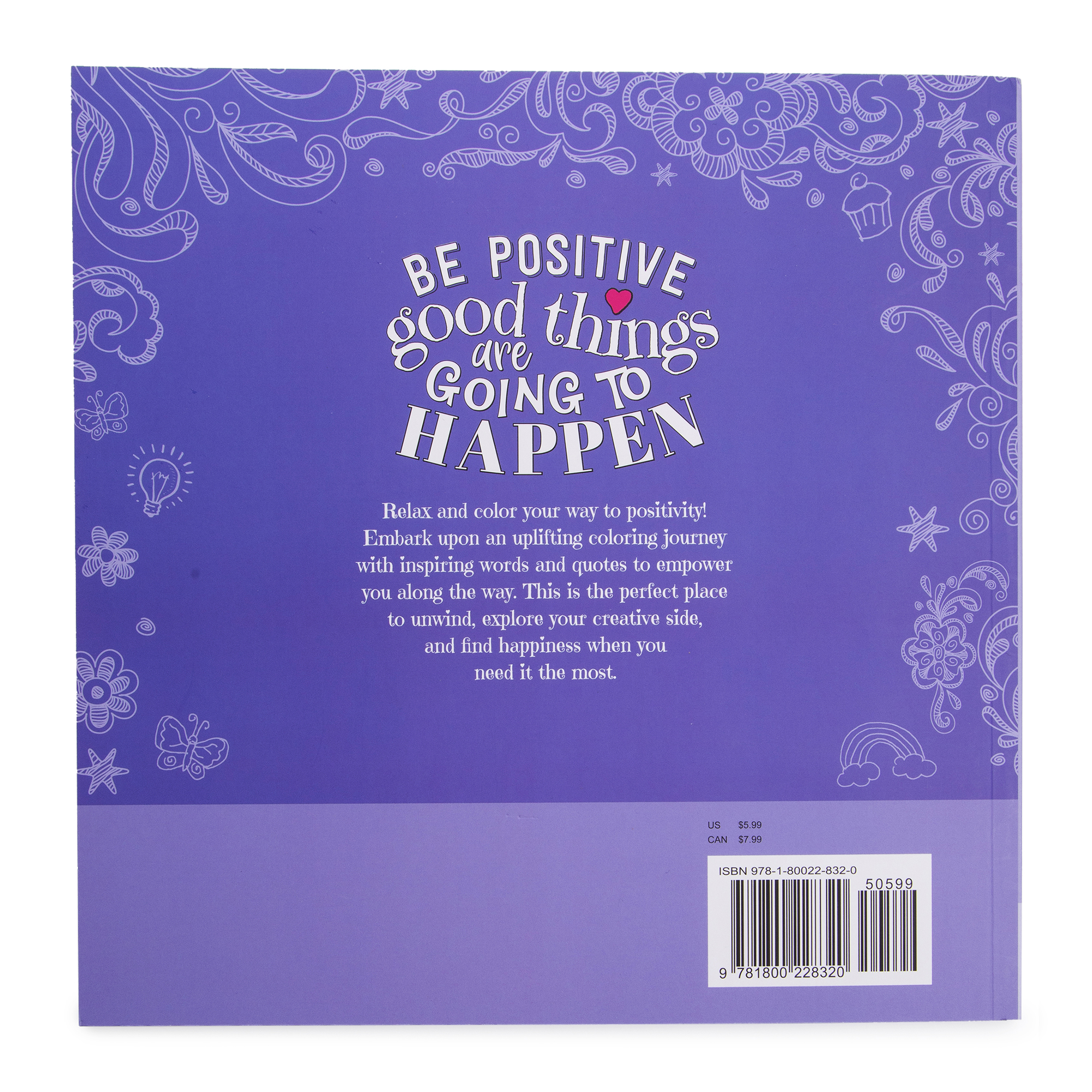 Five below Be Positive' Adult Coloring Book at Hamilton Place in ...