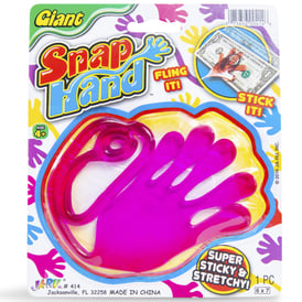 giant snap hand;giant sticky hand;snap hand;sticky hand;flinging sticky ...